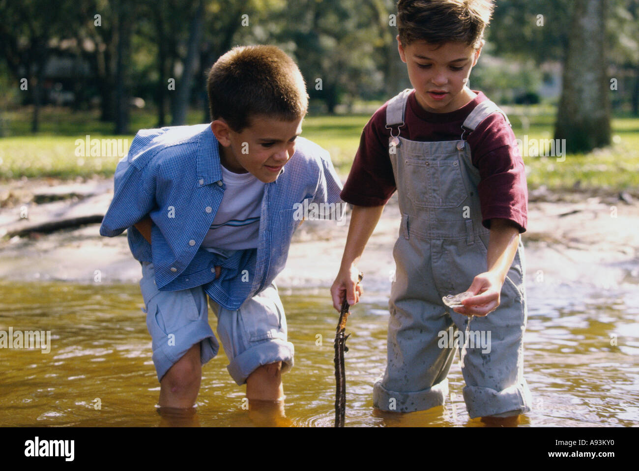 Wading overalls hi-res stock photography and images - Alamy
