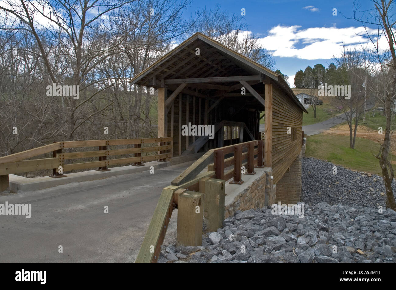 Harrisburg Covered Bridge East Tennessee Stock Photo - Alamy