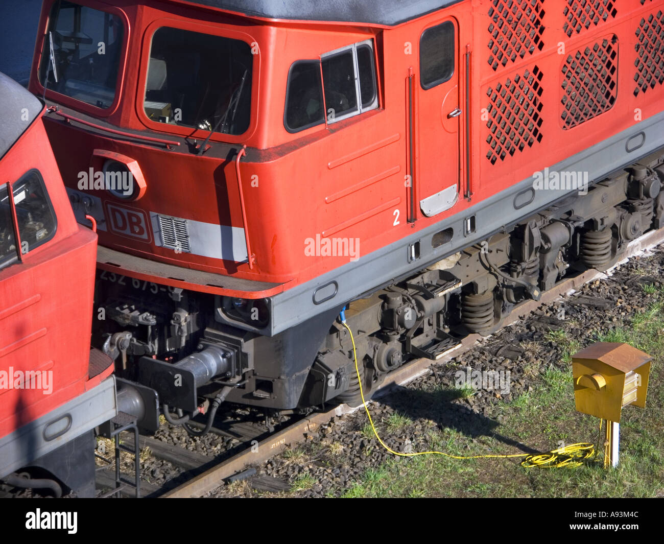 fill up fuel the train filling station service DB Stock Photo - Alamy