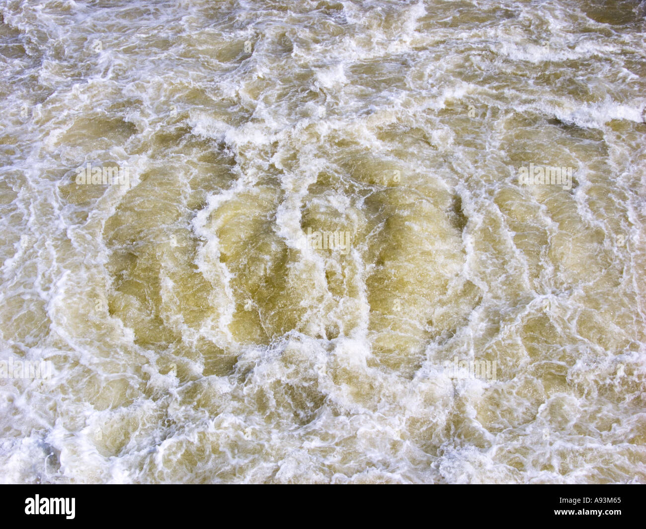 water foam foaming twirling twirl Stock Photo - Alamy