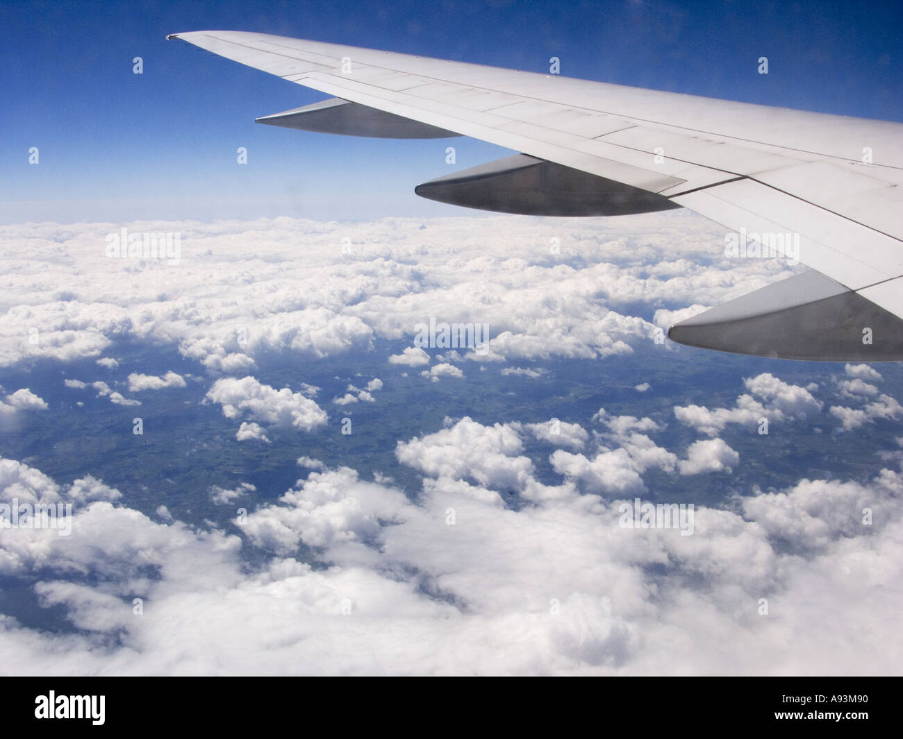 high in the sky CLOUDS formations seen from above aloft out of a ...