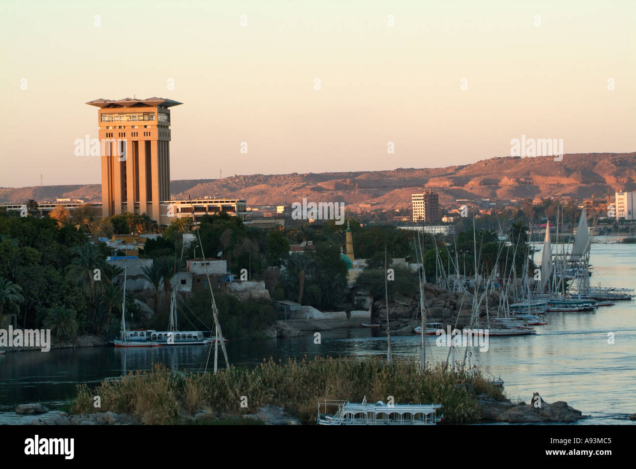 Aswan Oberoi, Elephantine Island, Aswan, Egypt Stock Photo - Alamy