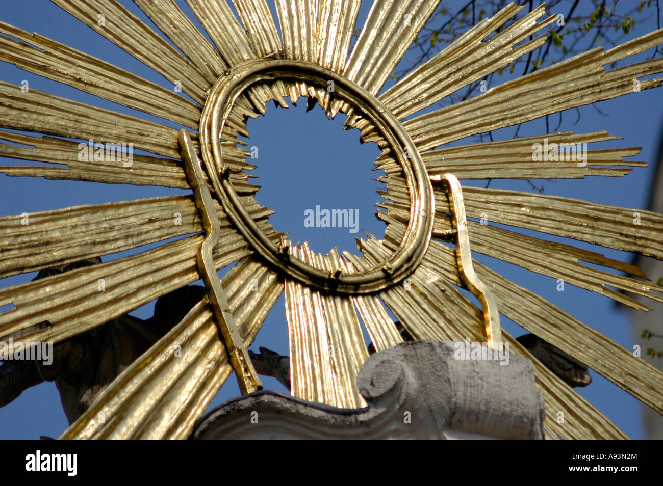 column detail star shaped Stock Photo - Alamy