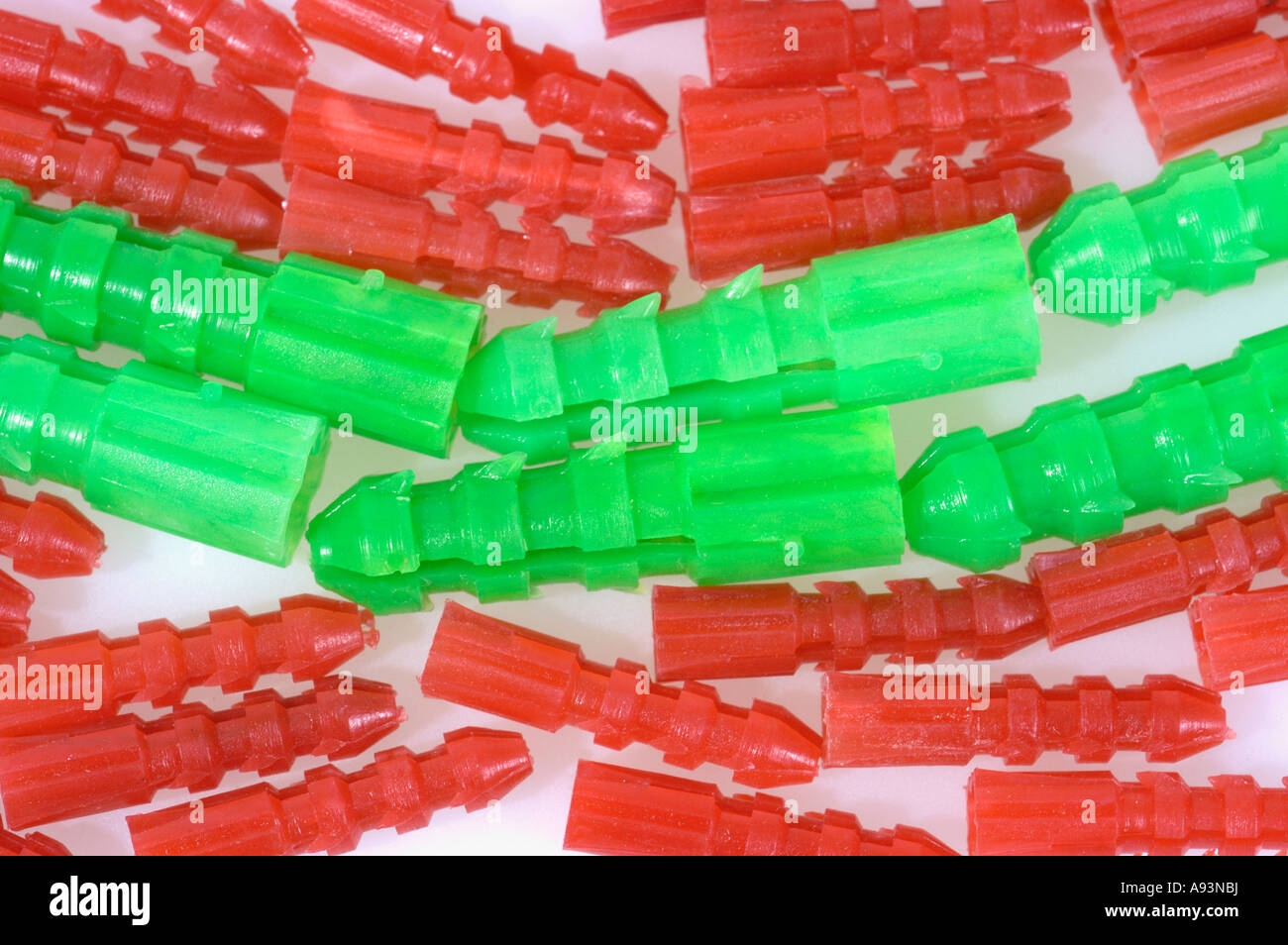 green and red pegs Stock Photo - Alamy