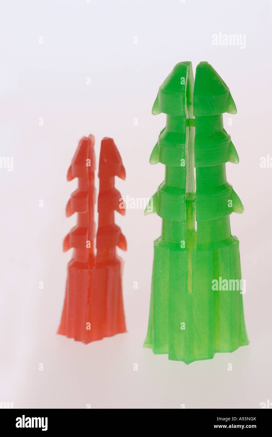 green and red pegs Stock Photo - Alamy