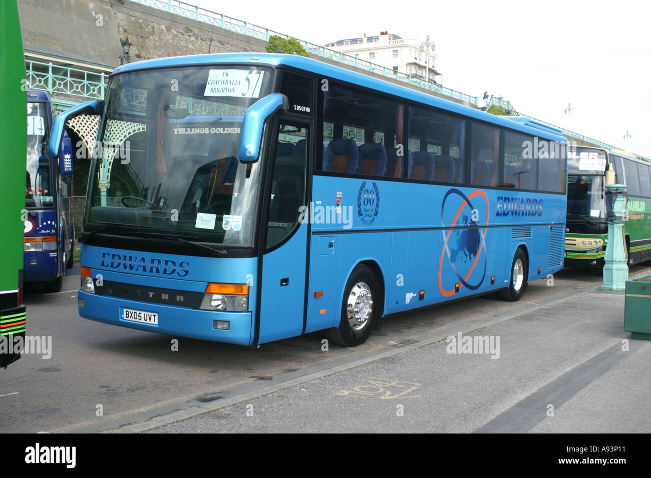 Brighton UK Coach Rally April 2005 Stock Photo - Alamy