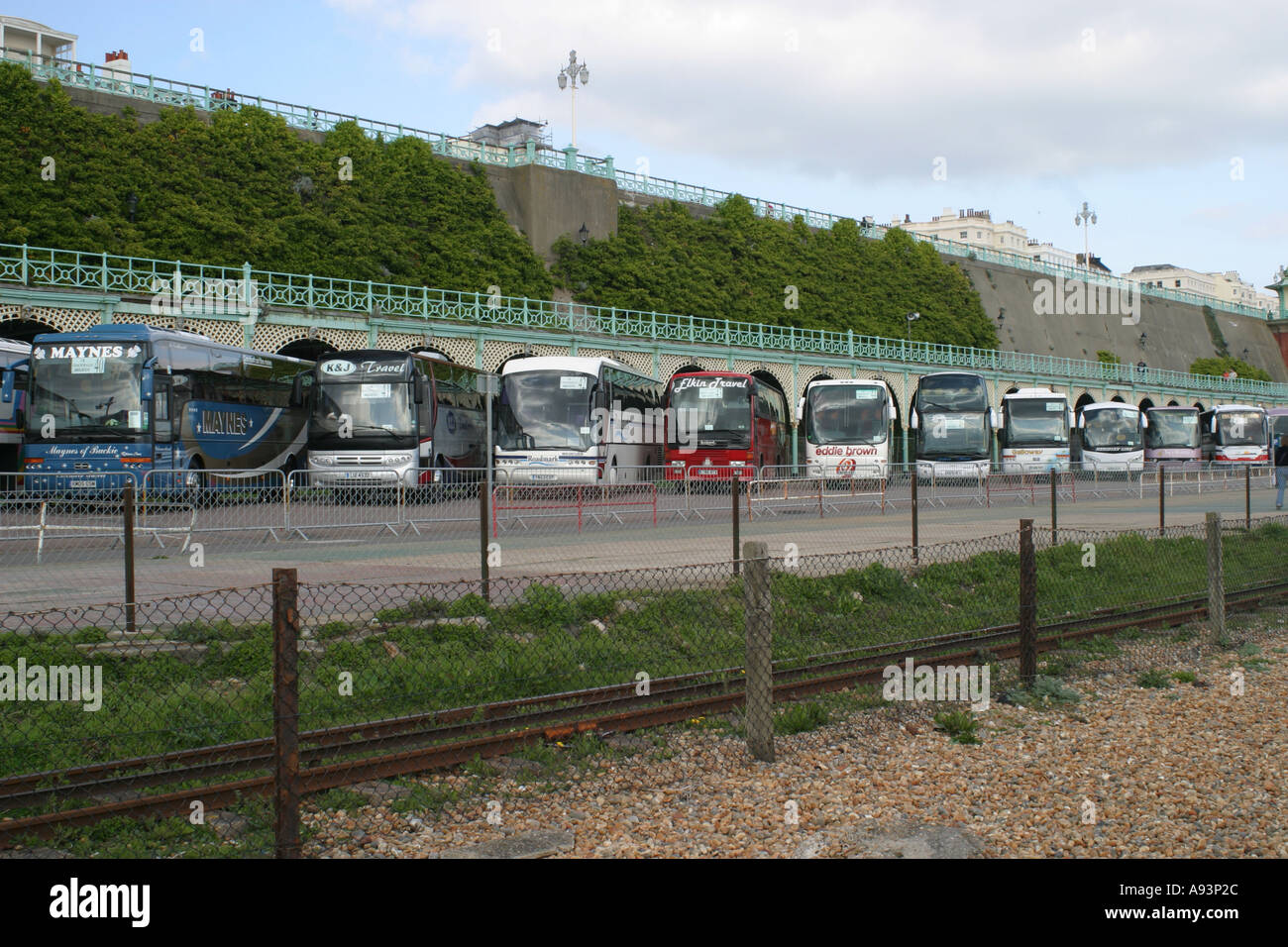 Brighton UK Coach Rally April 2005 Stock Photo - Alamy