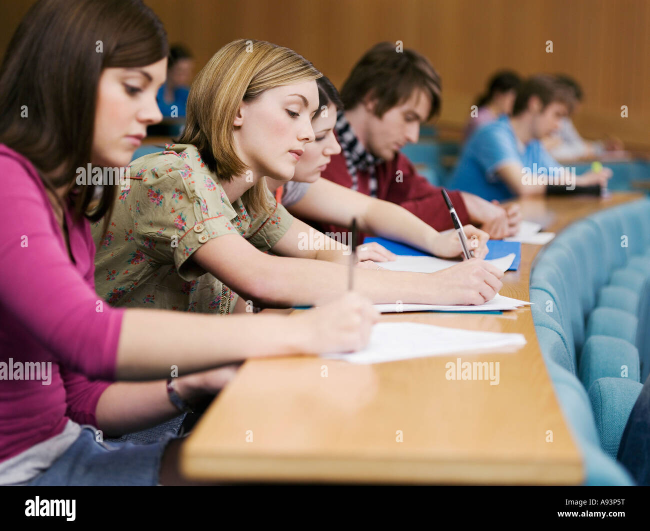 Students in lecture room Stock Photo - Alamy
