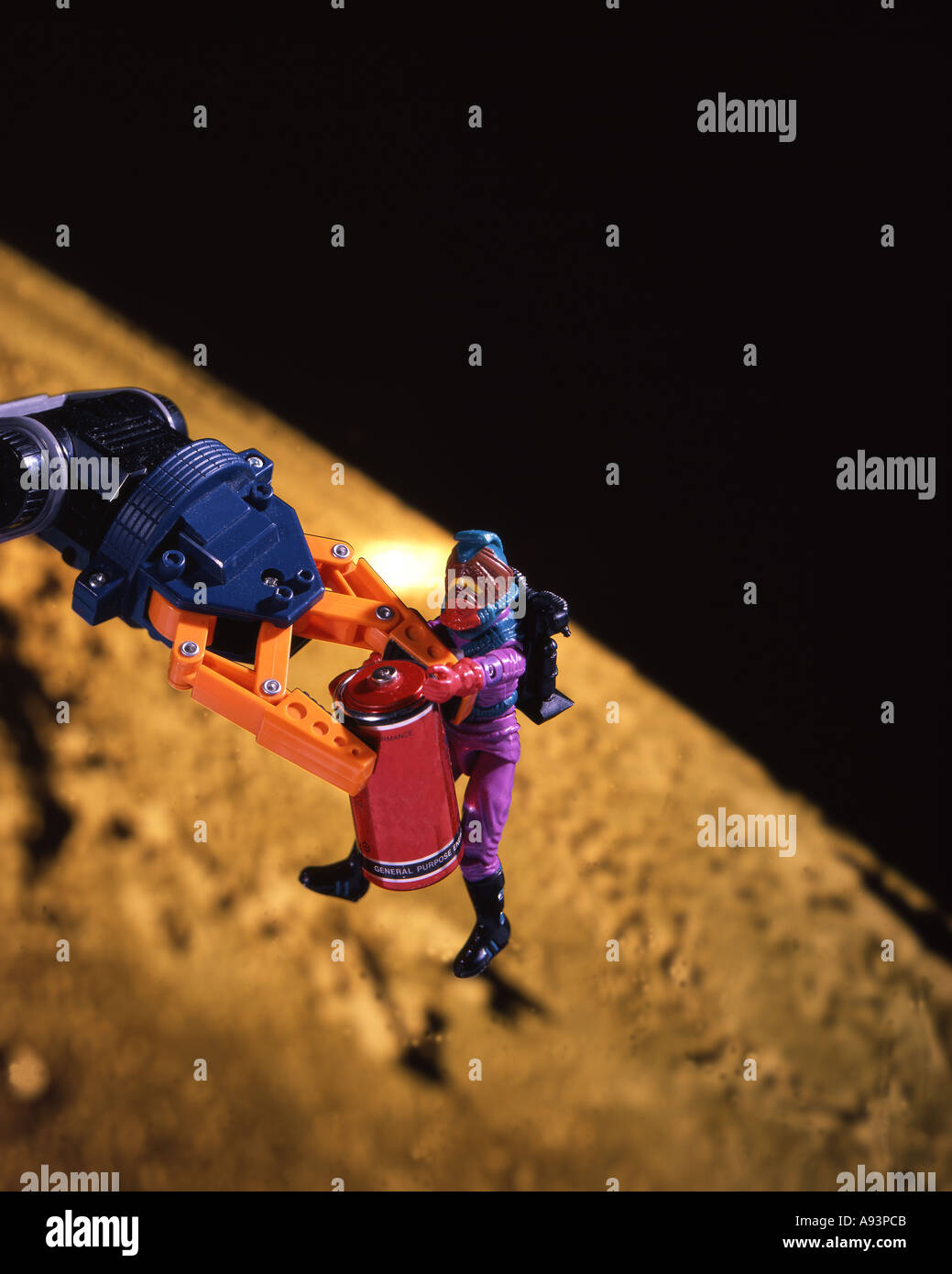 Astronaut working with Space Arm Stock Photo - Alamy