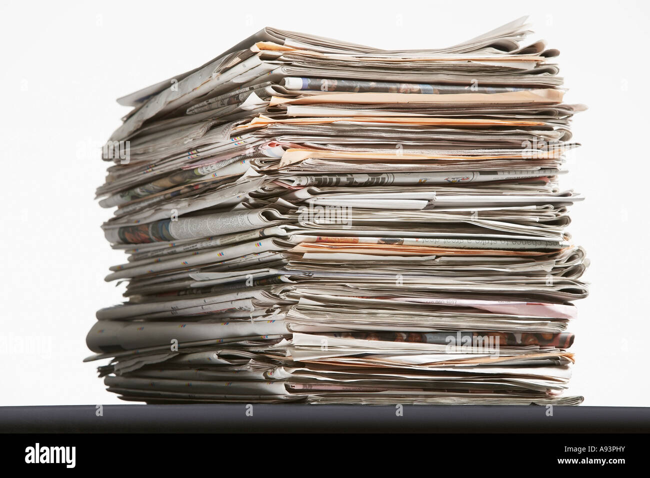 Pile of waste paper Stock Photo - Alamy