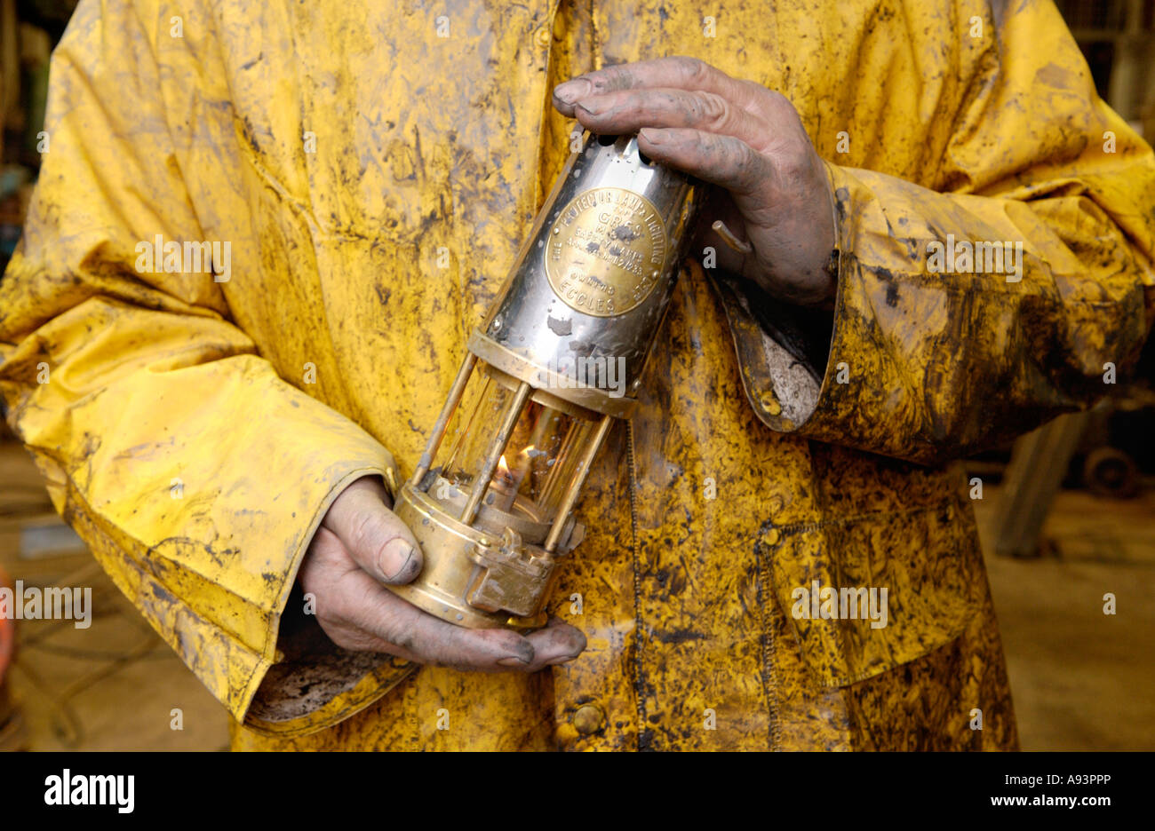 Miner with lamp hi-res stock photography and images - Alamy