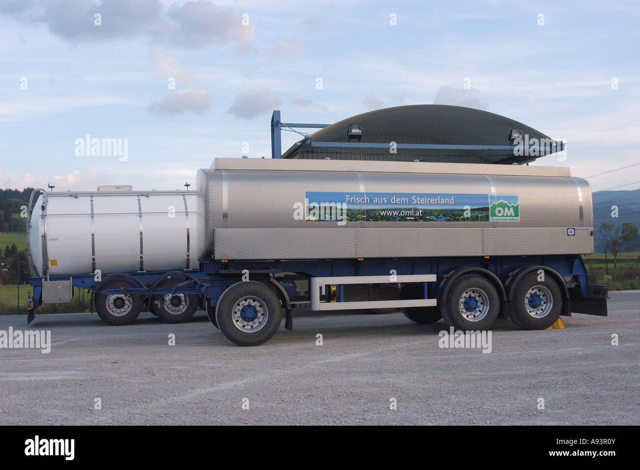 Tank car with milk Stock Photo - Alamy
