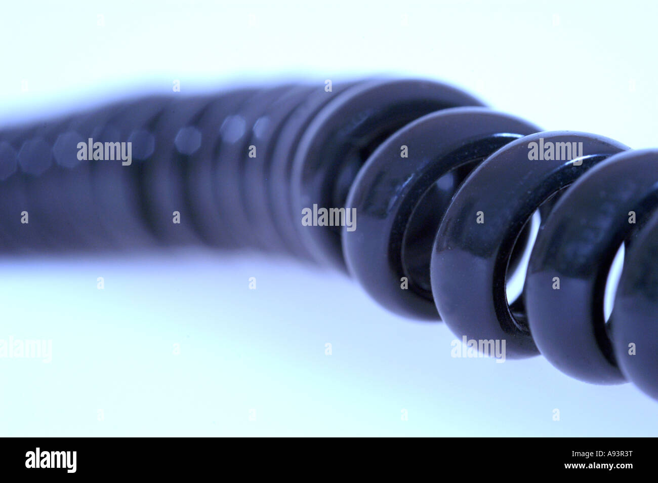 Telephone spirale cable Stock Photo - Alamy