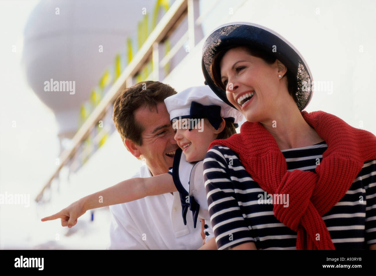 Two women ship pointing hi-res stock photography and images - Alamy