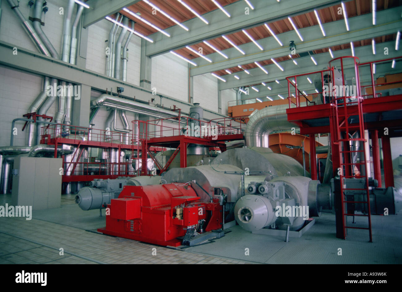 hall in a power station Stock Photo - Alamy