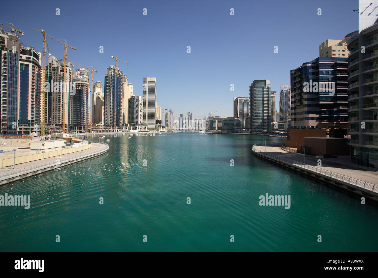 New property being built at Dubai Marina United Arab Emirates Stock ...