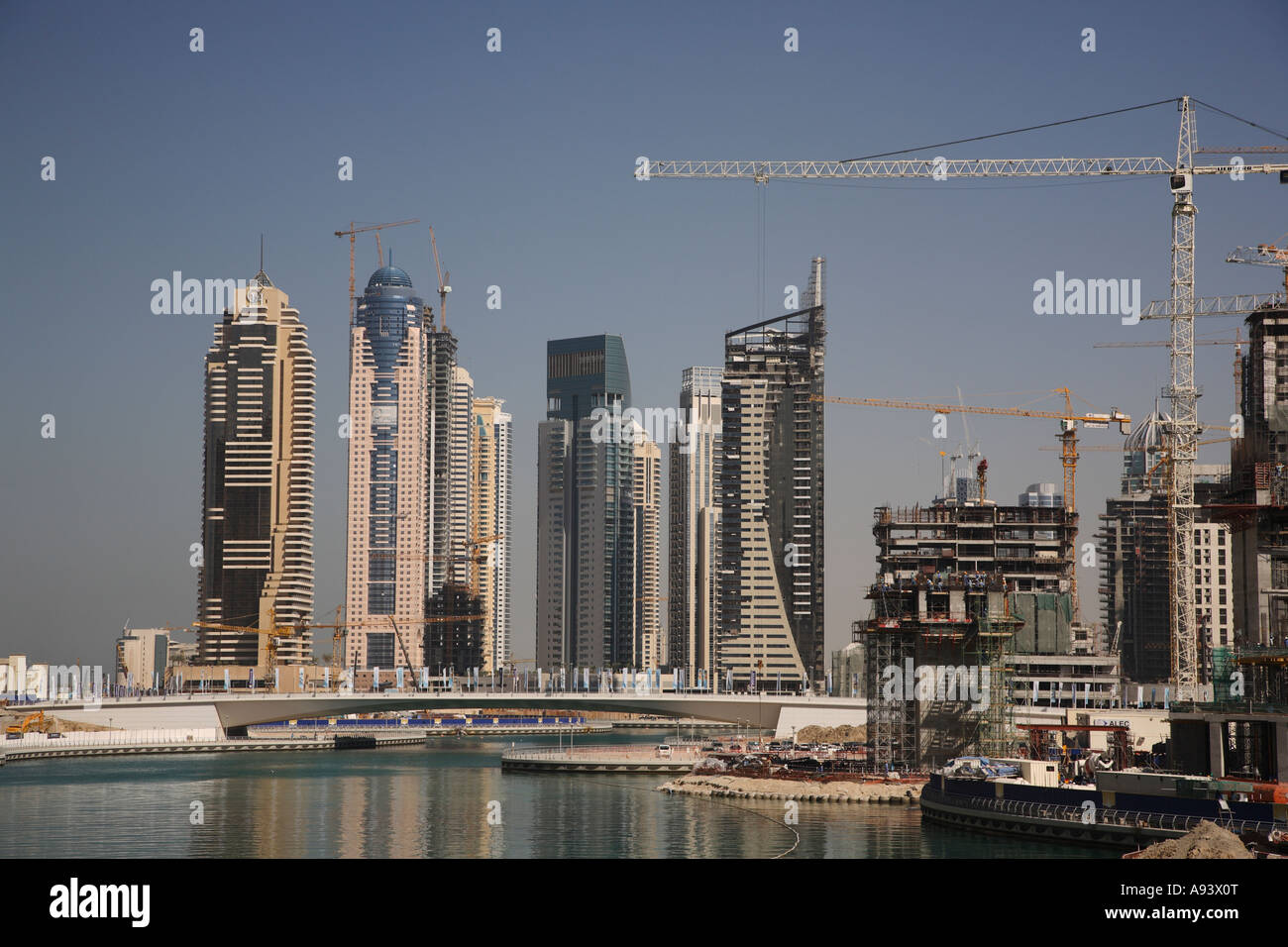 New property being built at Dubai Marina United Arab Emirates Stock ...
