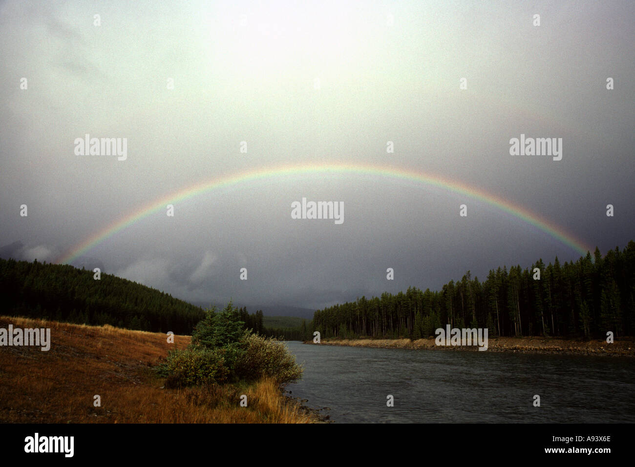 Banff mountains rainbow hi-res stock photography and images - Alamy