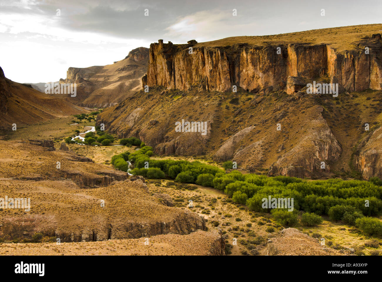 Sunset at Rio Pinturas Canyon, Cave of the Hands, Patagonia, Province ...