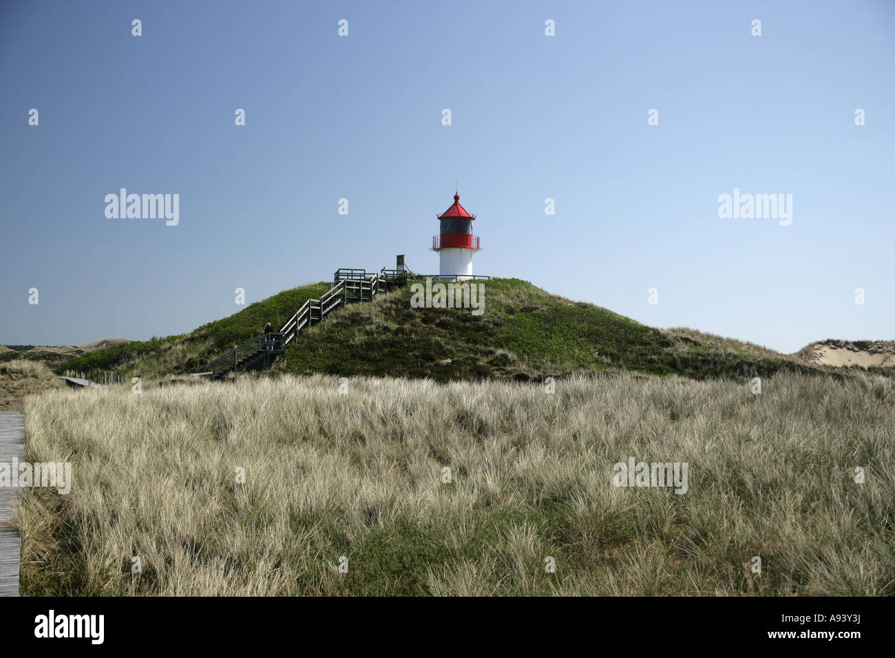 Lighthouse of Amrum Germany - view from sea side Stock Photo - Alamy