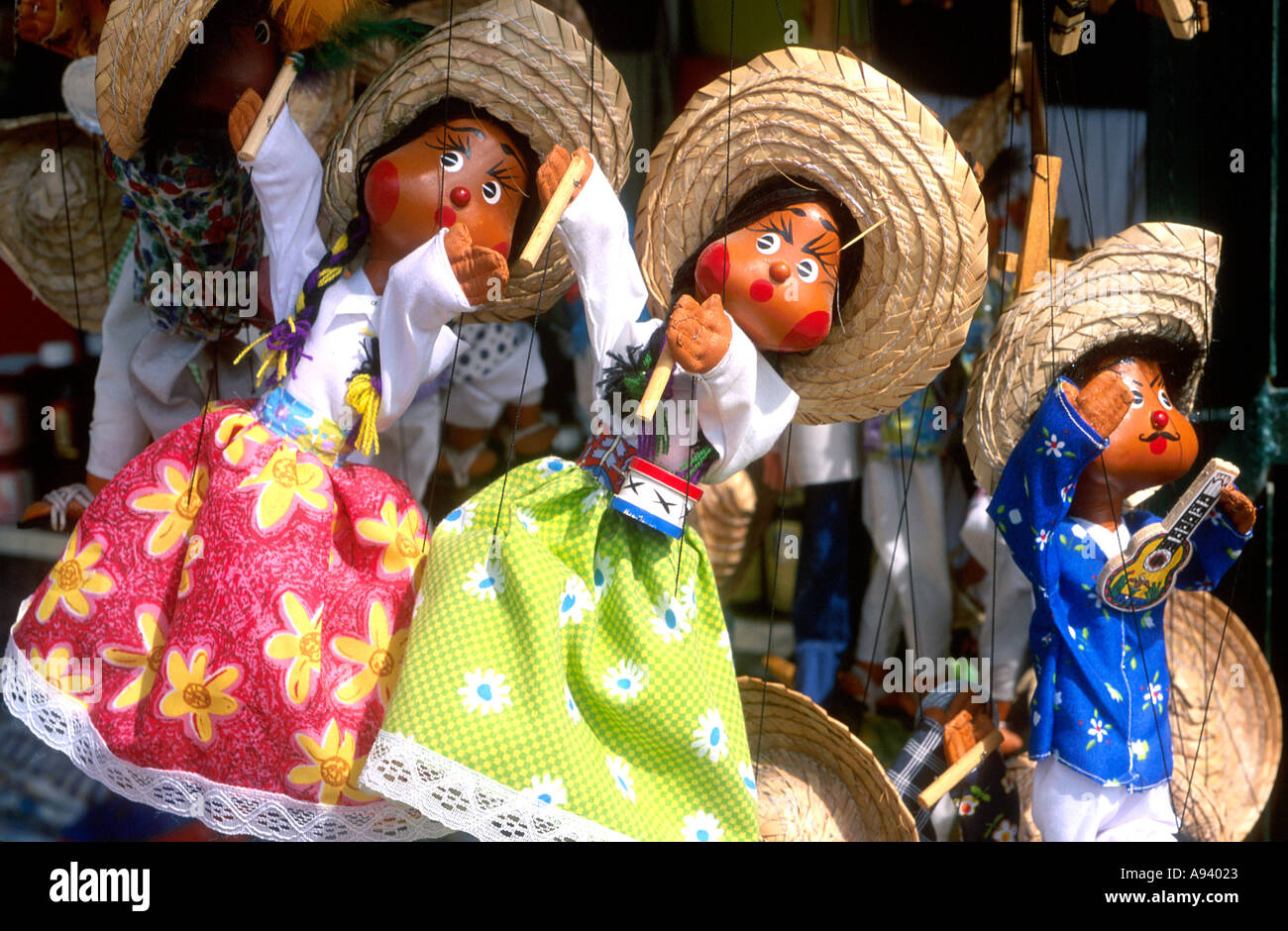 Colorful puppets in Puerto Vallarta Mexico Stock Photo - Alamy