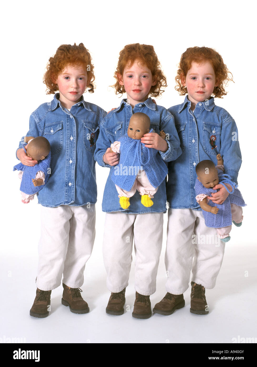 Triplet girls hi-res stock photography and images - Alamy