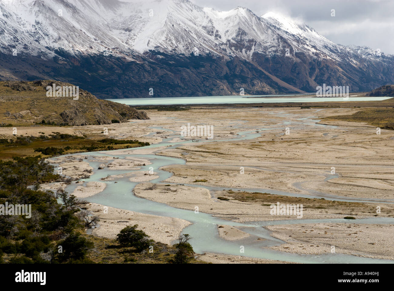 Rio Lacteo and Lago Volcan, Perito Moreno National Park, Southern ...
