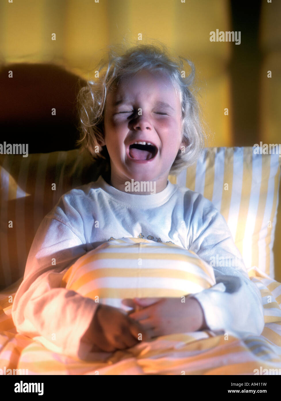 Happy Little Girl Yelling