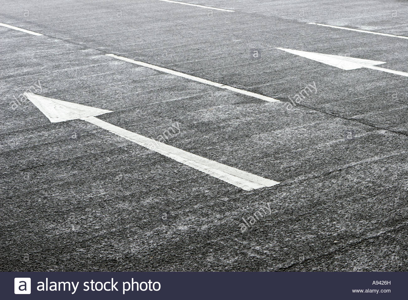 Road Markings Arrow Stock Photos & Road Markings Arrow Stock Images - Alamy