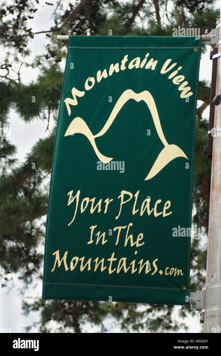 Sign for Mountain View AR Stock Photo - Alamy