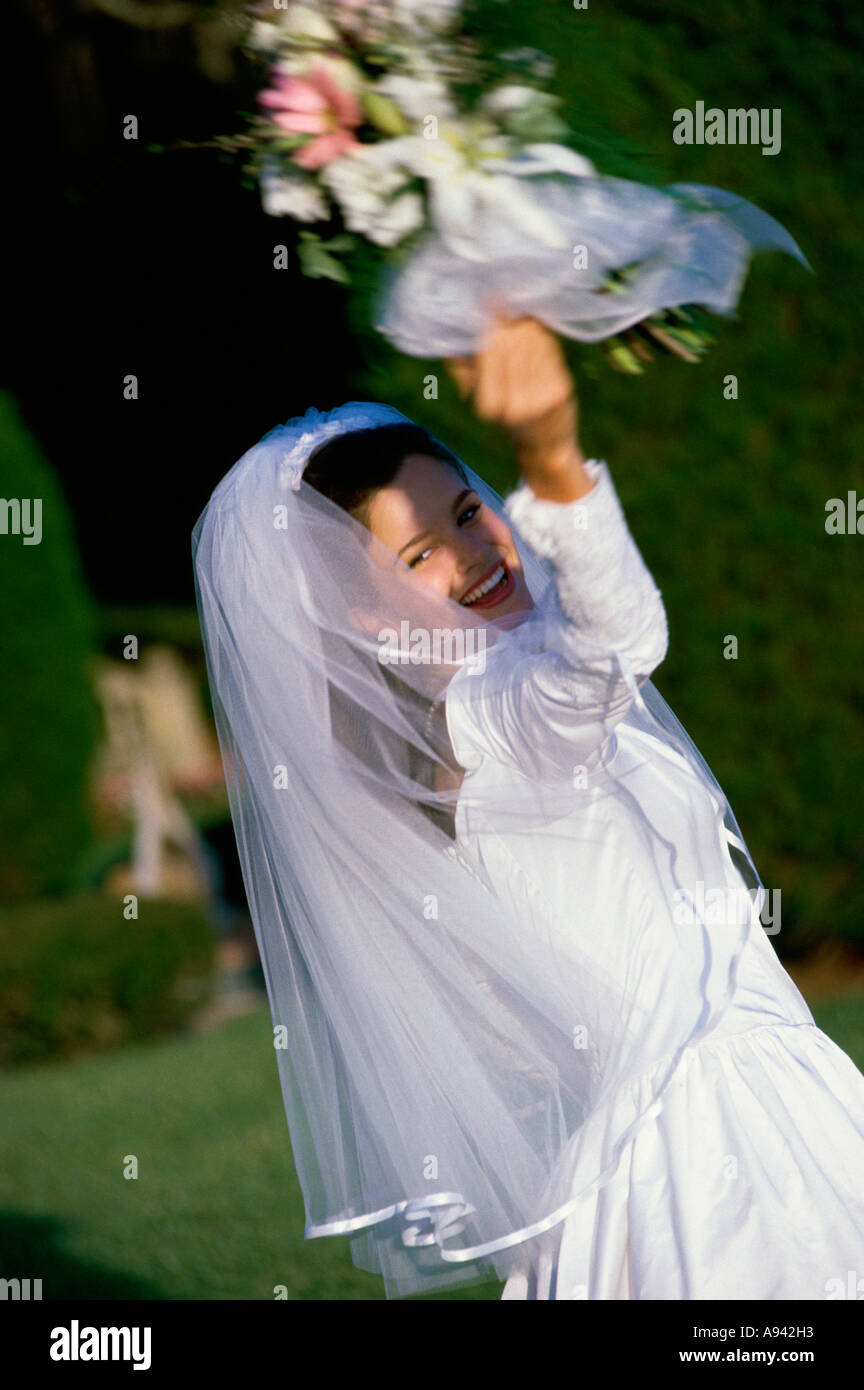 Bouquet tossing hi-res stock photography and images - Alamy