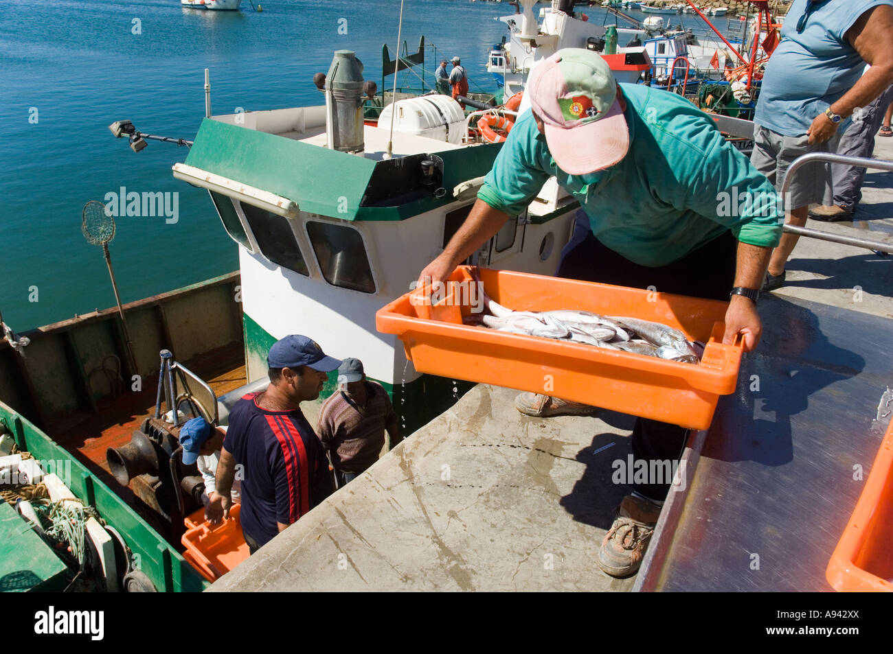 Fishing boats Lagos Algarve Portugal Stock Photo - Alamy