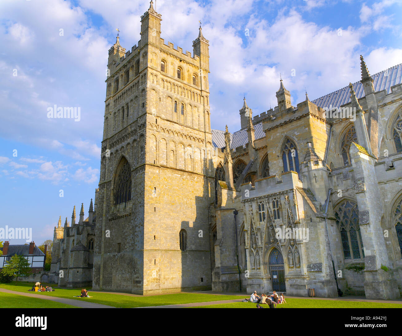 Exeter Cathedral Devon Stock Photo - Alamy
