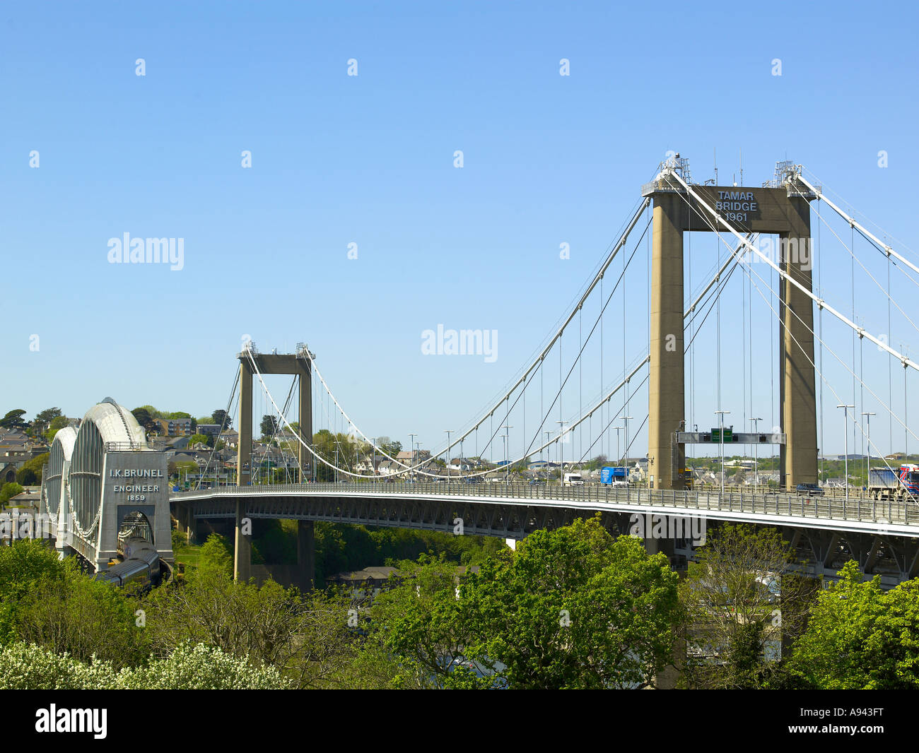 Bridge over river seven Stock Photo - Alamy