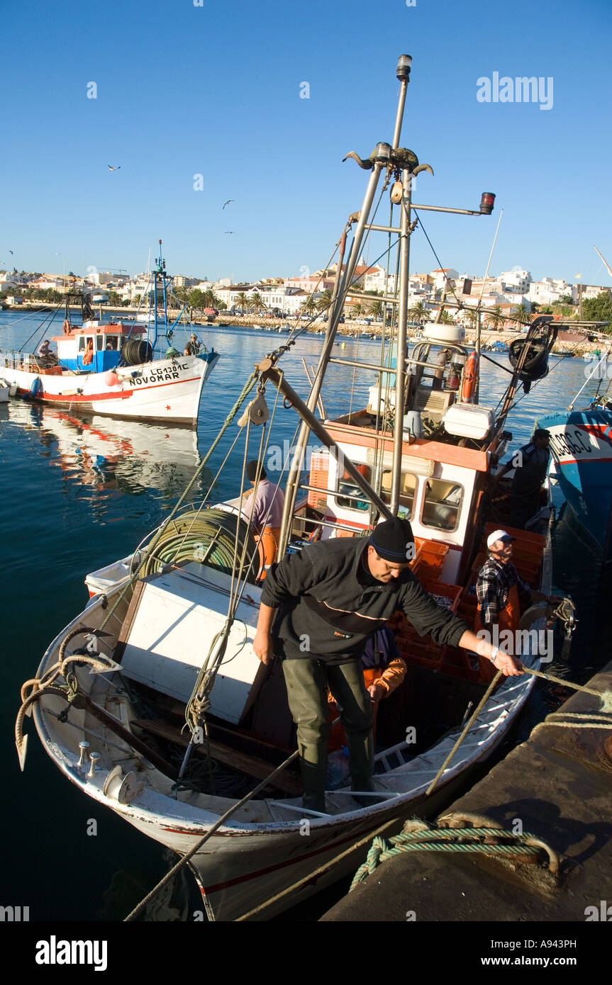 Fishing boats Lagos Algarve Portugal Stock Photo - Alamy
