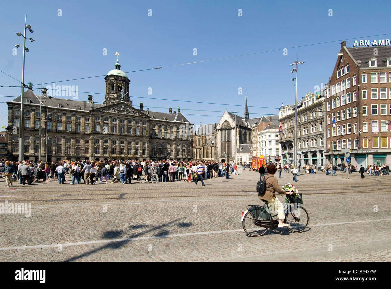 Amsterdam Dam Square Stock Photo - Alamy
