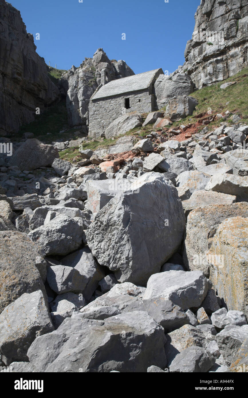 Saint govan chapel hi-res stock photography and images - Alamy