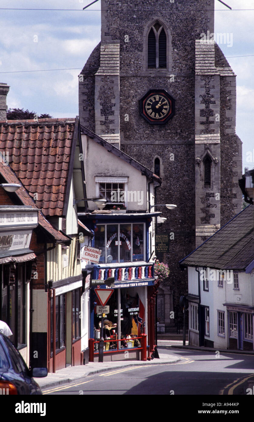Diss market town in Norfolk East Anglia Stock Photo - Alamy