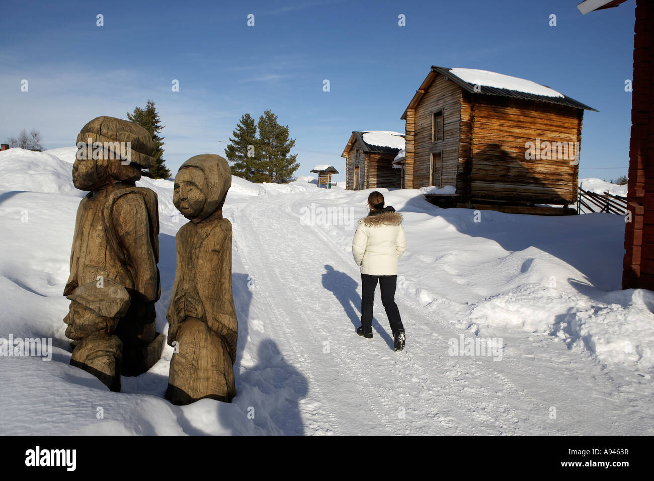 Homestead museum, Jukkasjarvi, Lapland, Sweden Stock Photo - Alamy