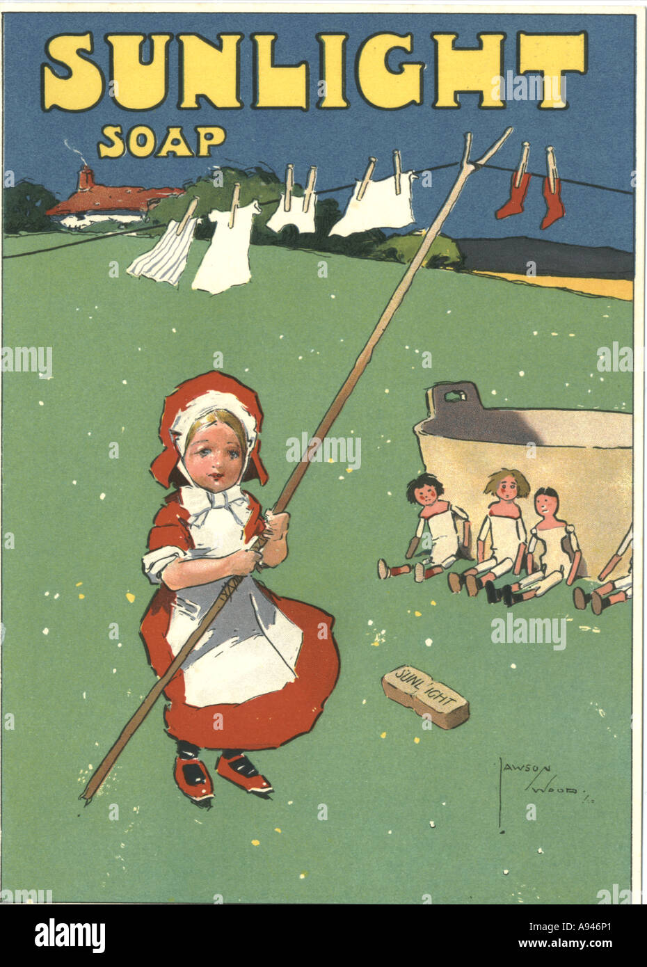 Sunlight soap advert hi-res stock photography and images - Alamy