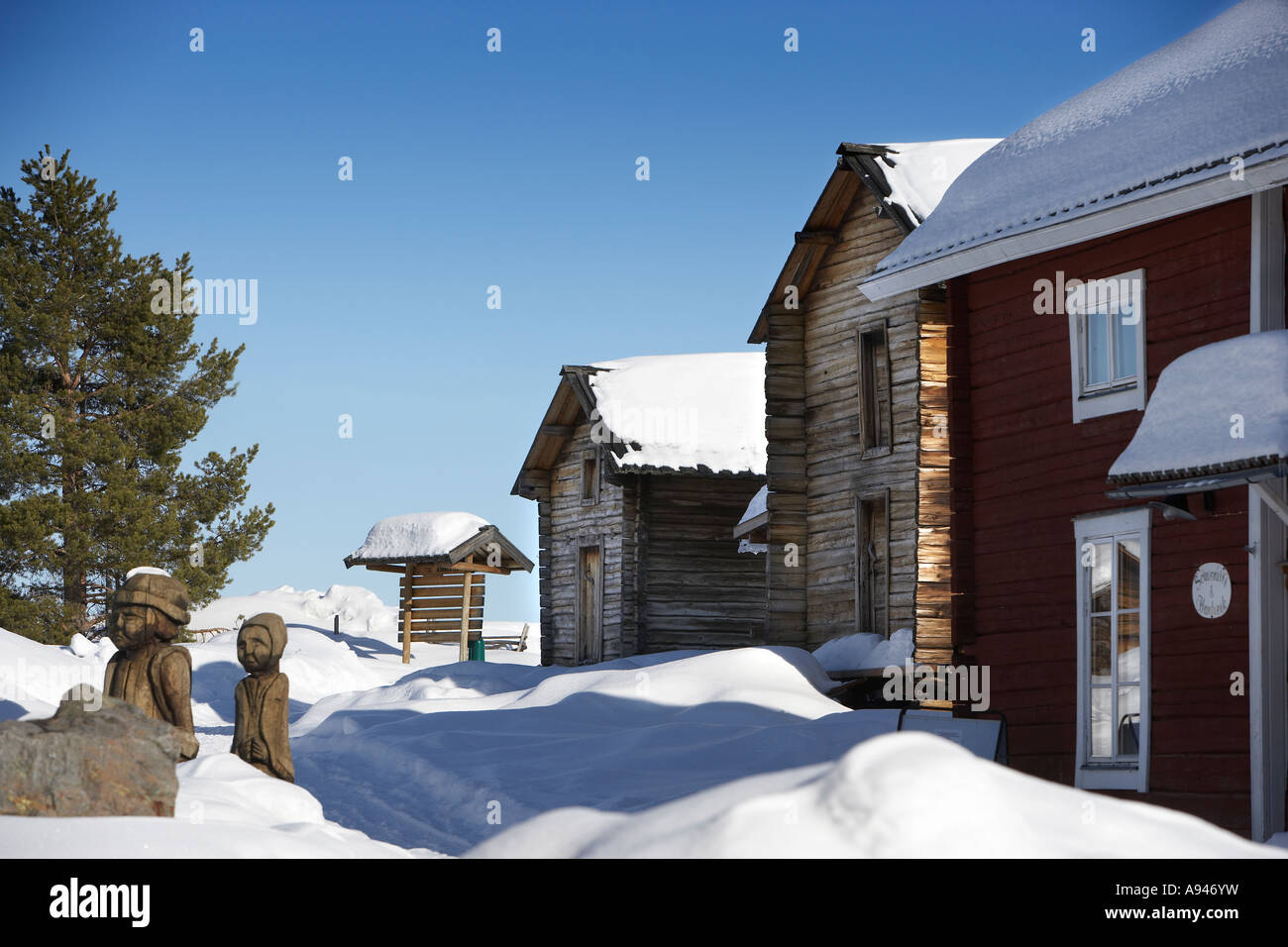 Homestead museum, Jukkasjarvi, Lapland, Sweden Stock Photo - Alamy
