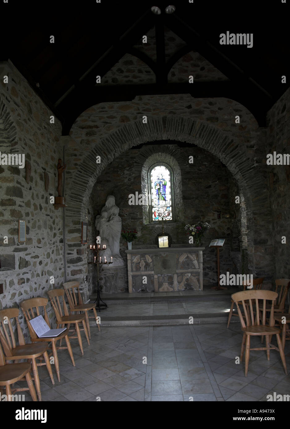 St nons chapel interior hi-res stock photography and images - Alamy