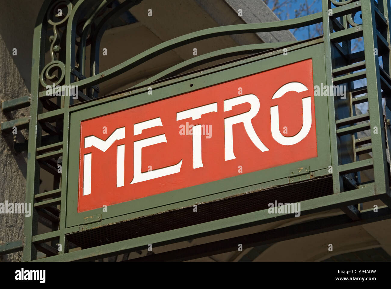 Paris, France. Metro Sign Stock Photo - Alamy