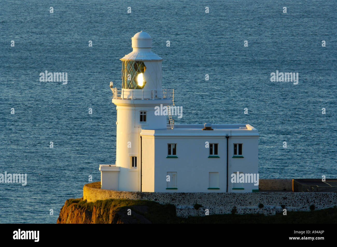 Hartland Point Lighthouse on the Hartland peninsula Heritage Coast in ...
