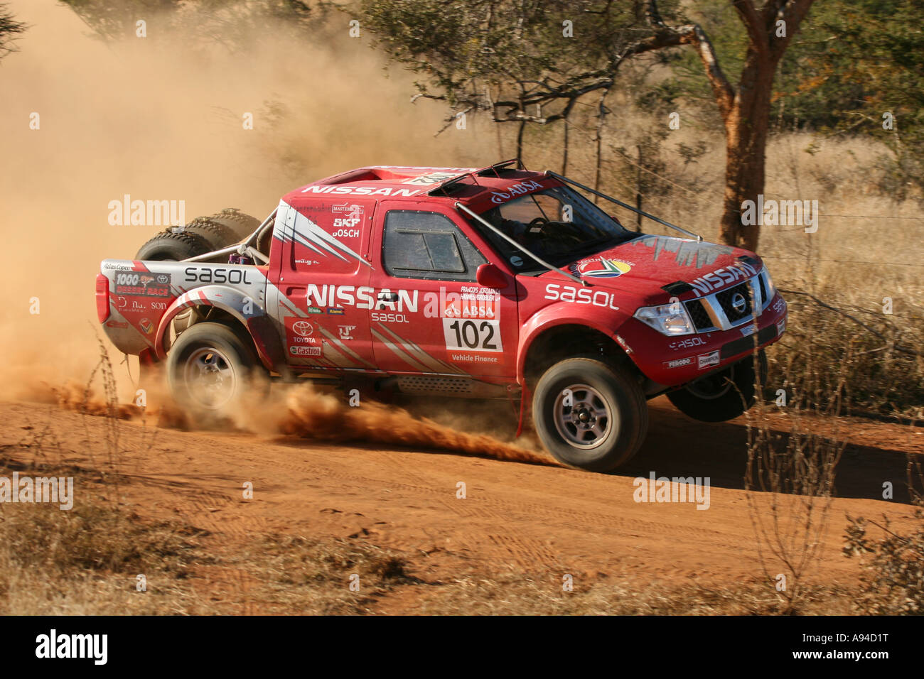 Hannes gobbler and his Nissan in action Toyota 1000 desert race 2006 ...