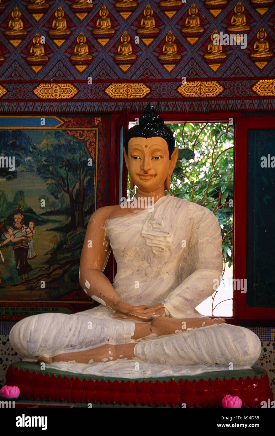 MALAYSIA Penang Georgetown Wat Buppharam Sleeping Buddha Temple Buddha ...
