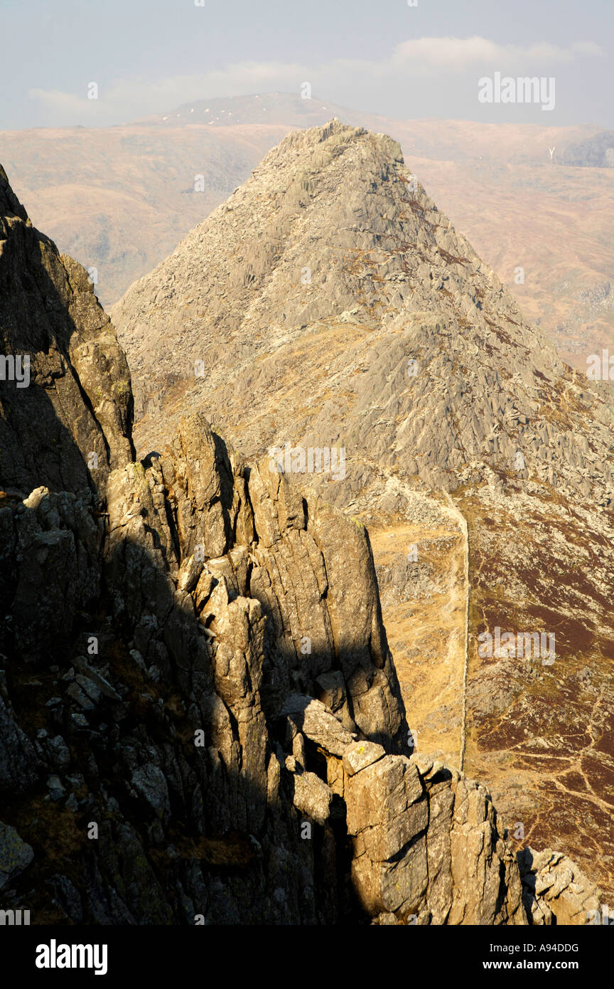 Tryfan seen from Bristly Ridge Tryfan and the Glyders Stock Photo - Alamy