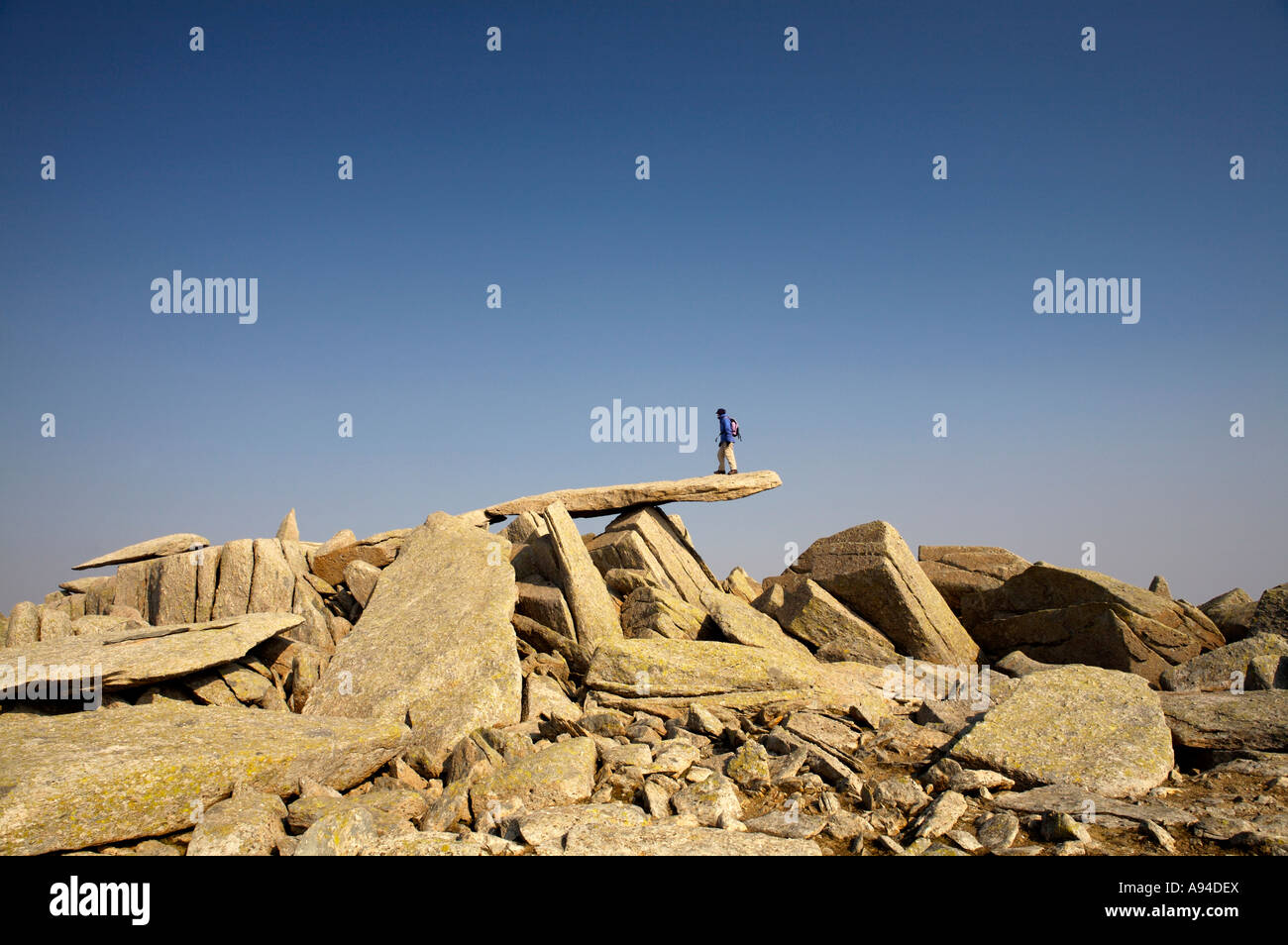 On top of of the Glyders Stock Photo - Alamy