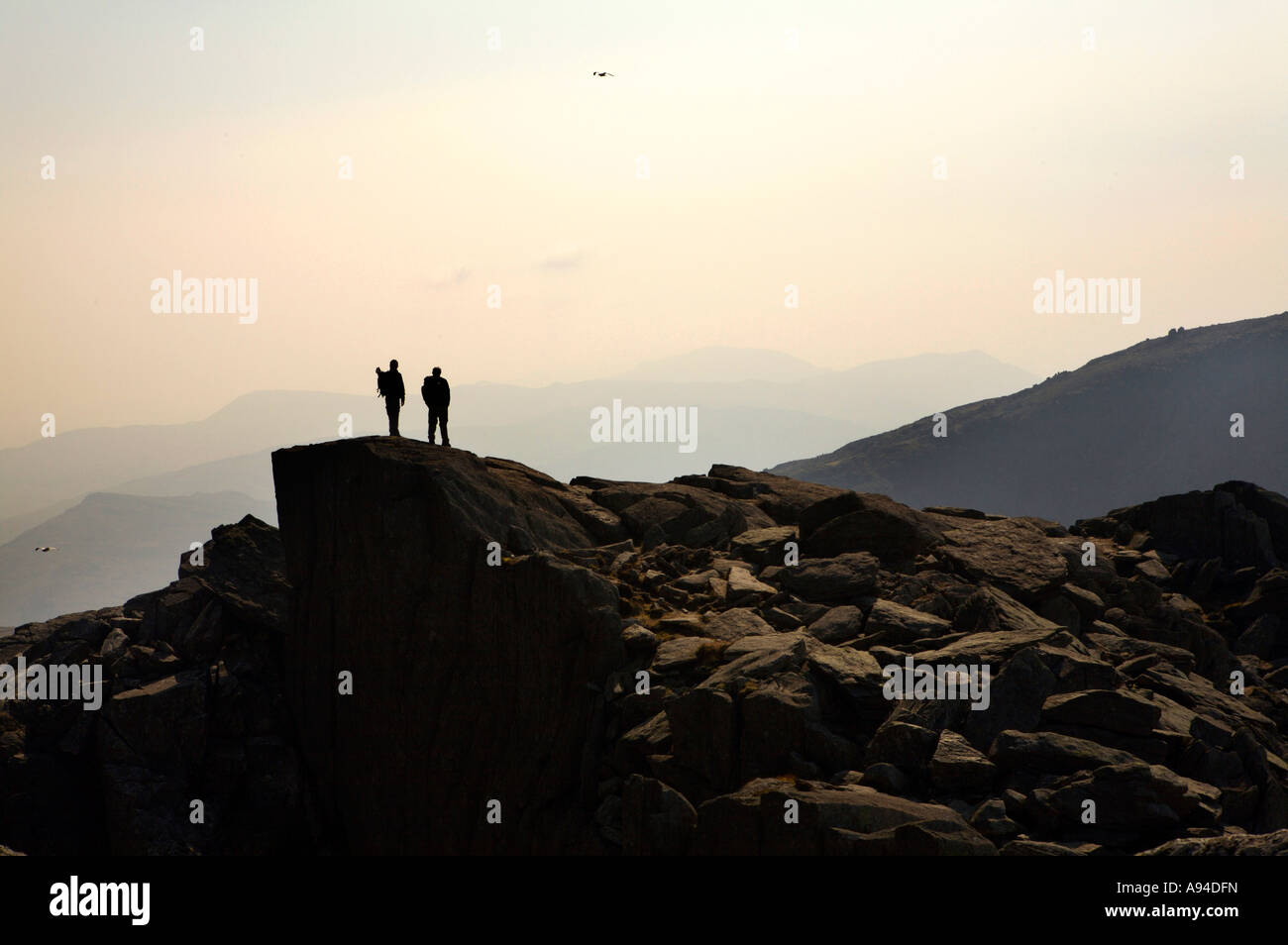 Tryfan and the Glyders Stock Photo - Alamy