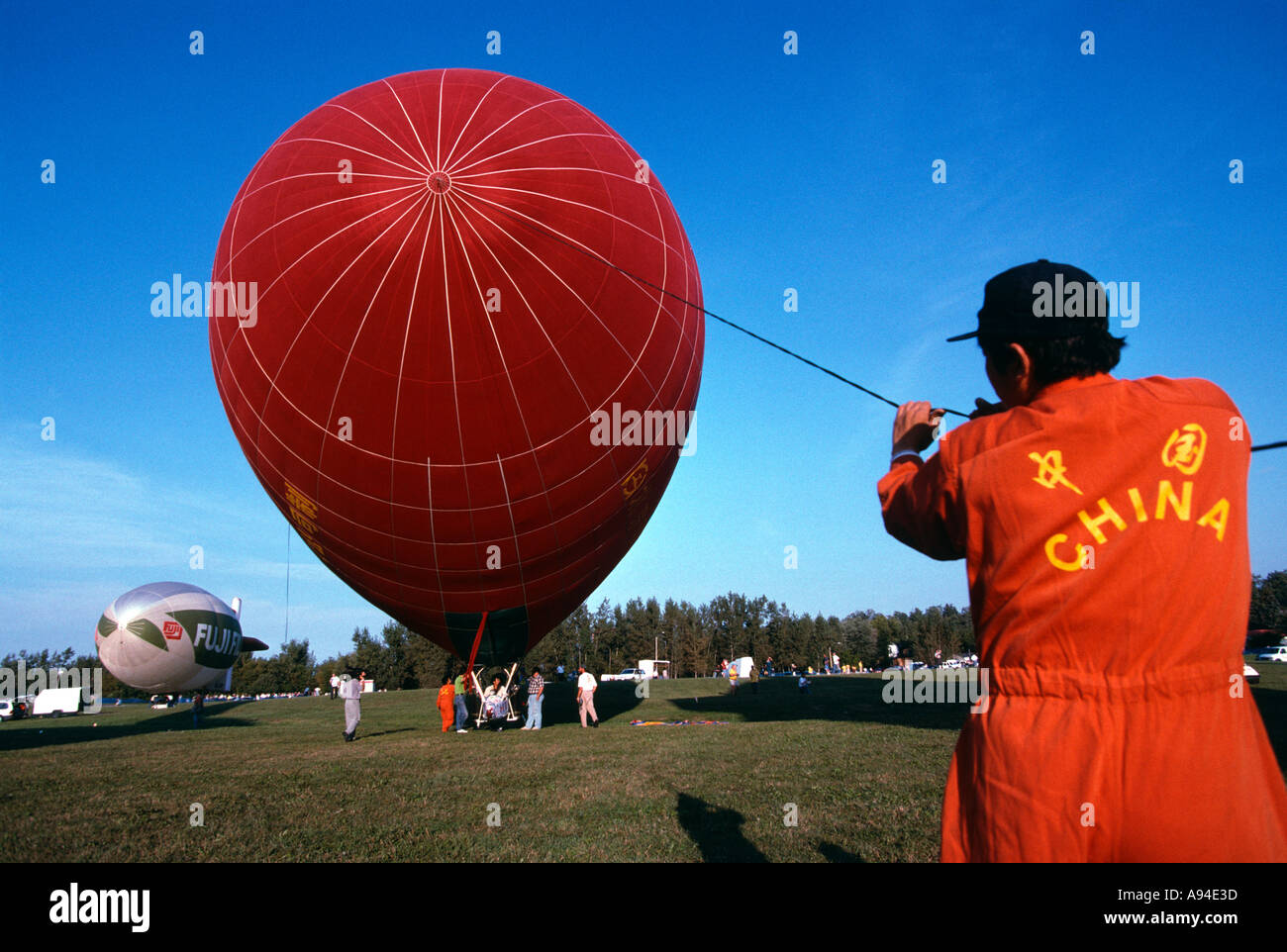 Hot Air Ship Stock Photo - Alamy